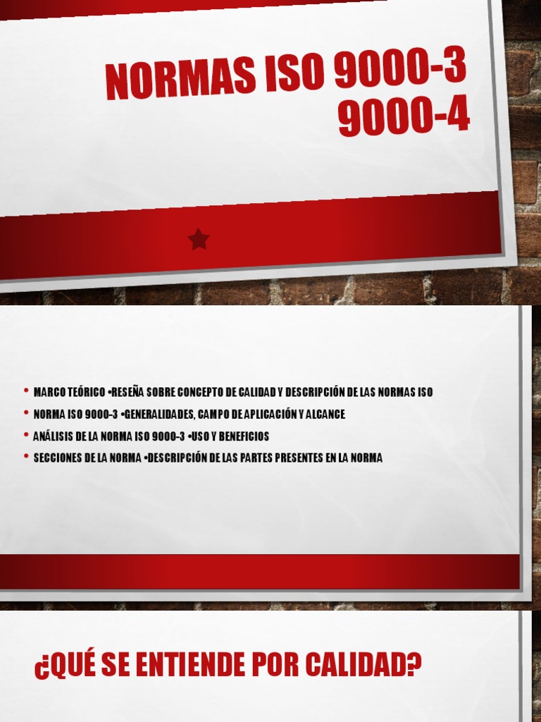 Normas Iso 9000-3 9000-4 | PDF | Calidad (comercial) | Organización ...