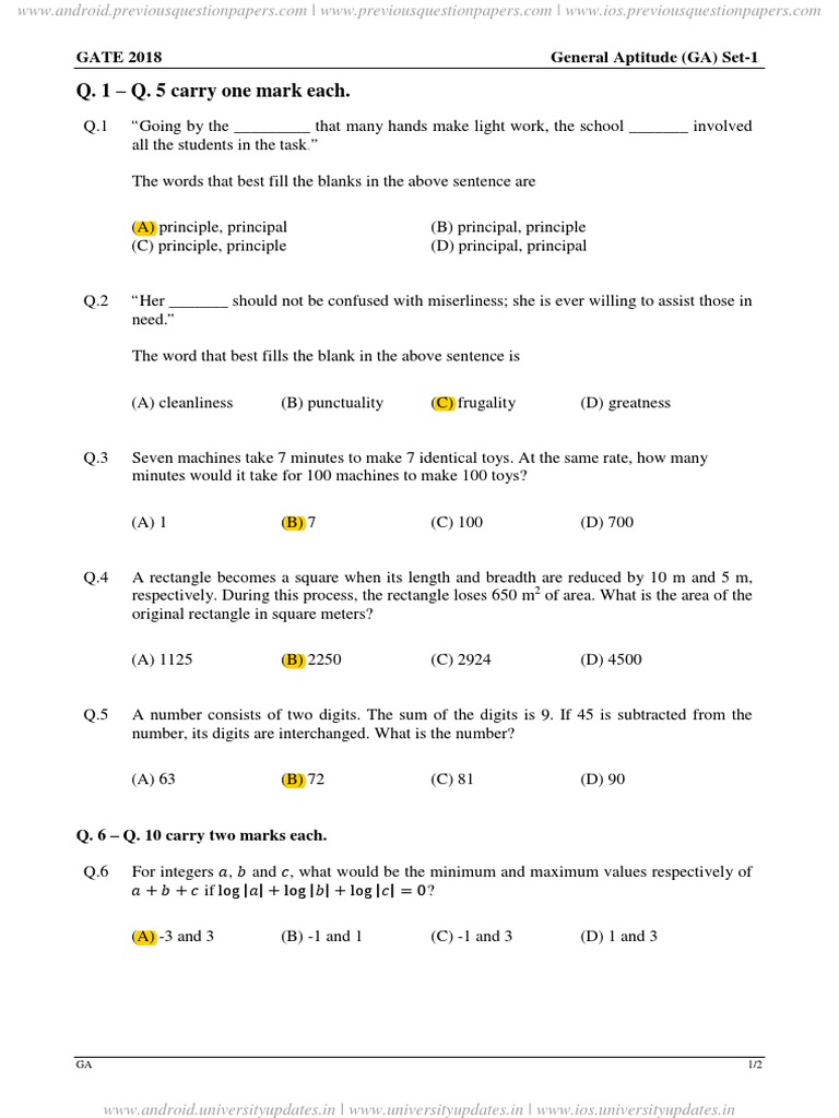 4995 Mechanical Engineering (Set 1) | PDF | Force | Stress (Mechanics)