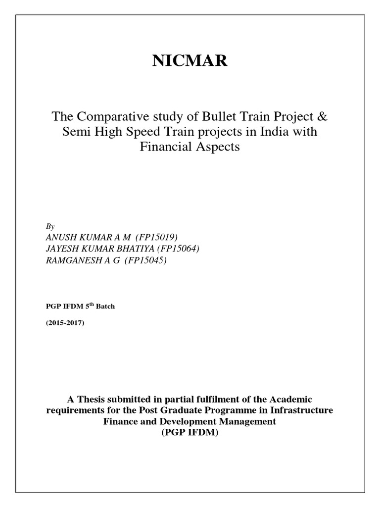 India Bullet vs. Semi High-Speed Trains | PDF | Rail Transport | Train