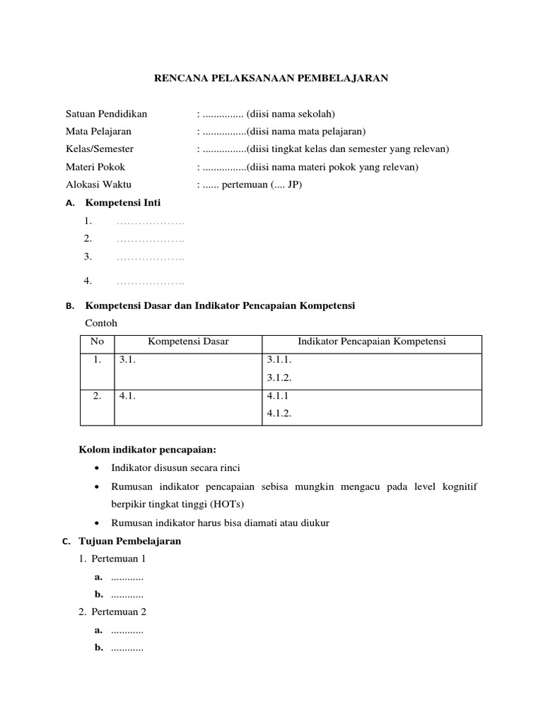 Format RPP PPG PDF | PDF