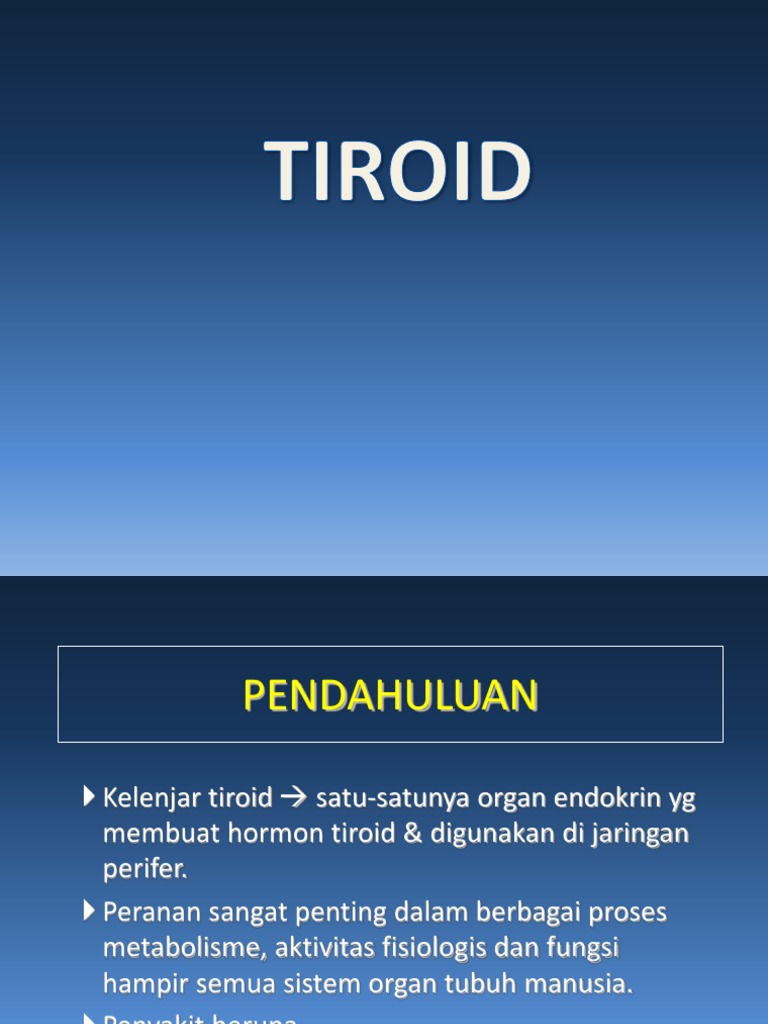 Penyakit dan Gejala Tiroid | PDF | Thyroid | Hyperthyroidism
