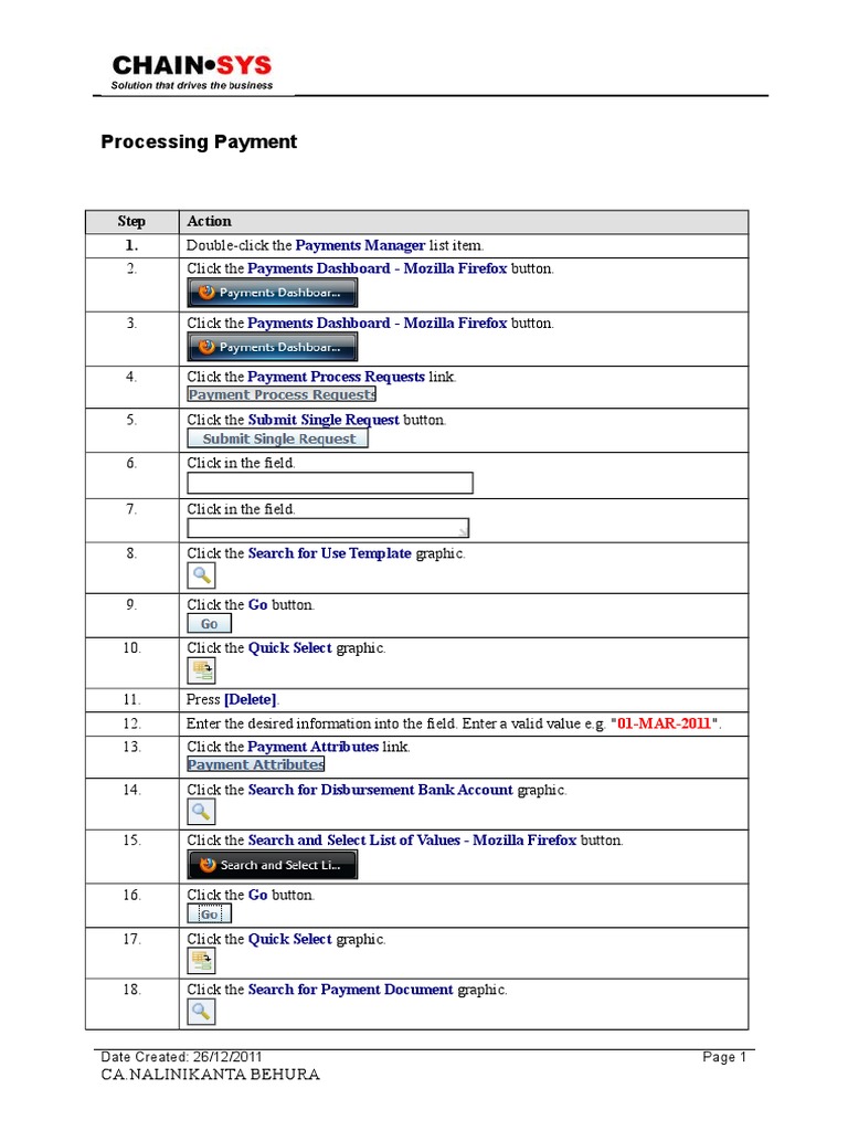 Step-by-Step Payment Processing Guide | PDF | Button (Computing ...