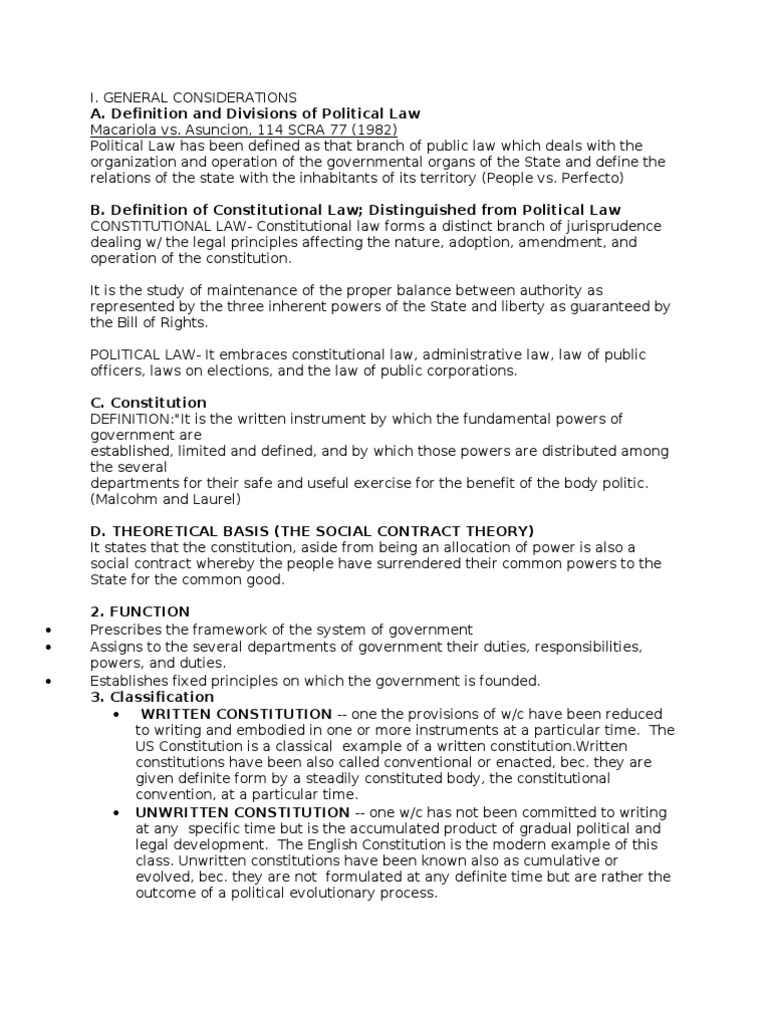 Constitutional Law Essentials | PDF | Initiative | Standing (Law)