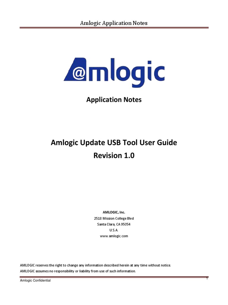 Amlogic Update Usb Tool User Guide | PDF | Device Driver | Microsoft Windows