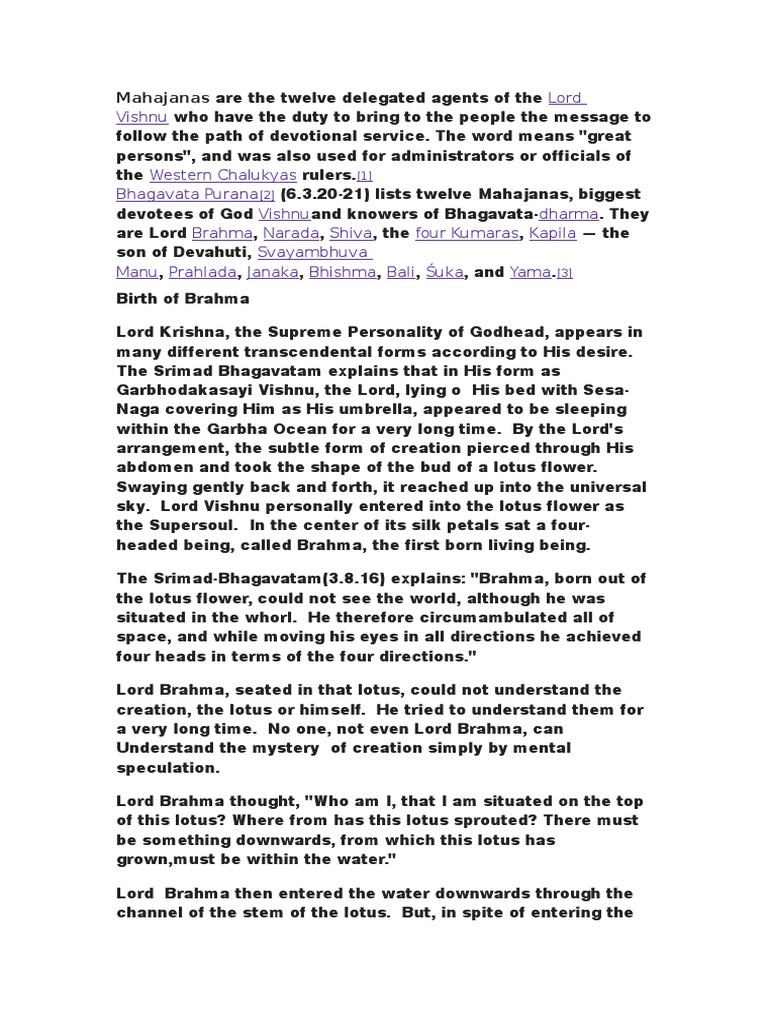 12 Mahajanas Bramha | Download Free PDF | Mythology | Deities
