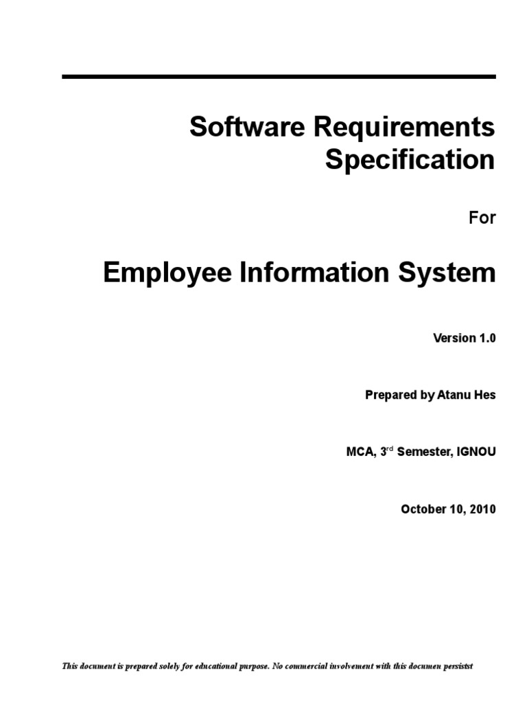 Employee SRS | PDF | Databases | Server (Computing)