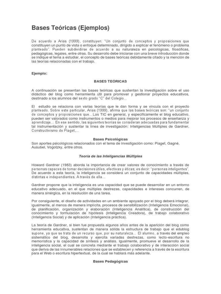 Bases Teóricas PDF | PDF | Science | Conocimiento