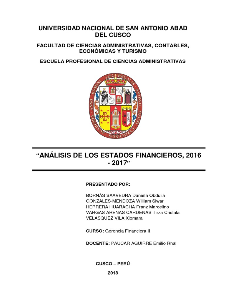 Análisis Financiero de Creditex S.A.A. | PDF | Algodón | Industria textil