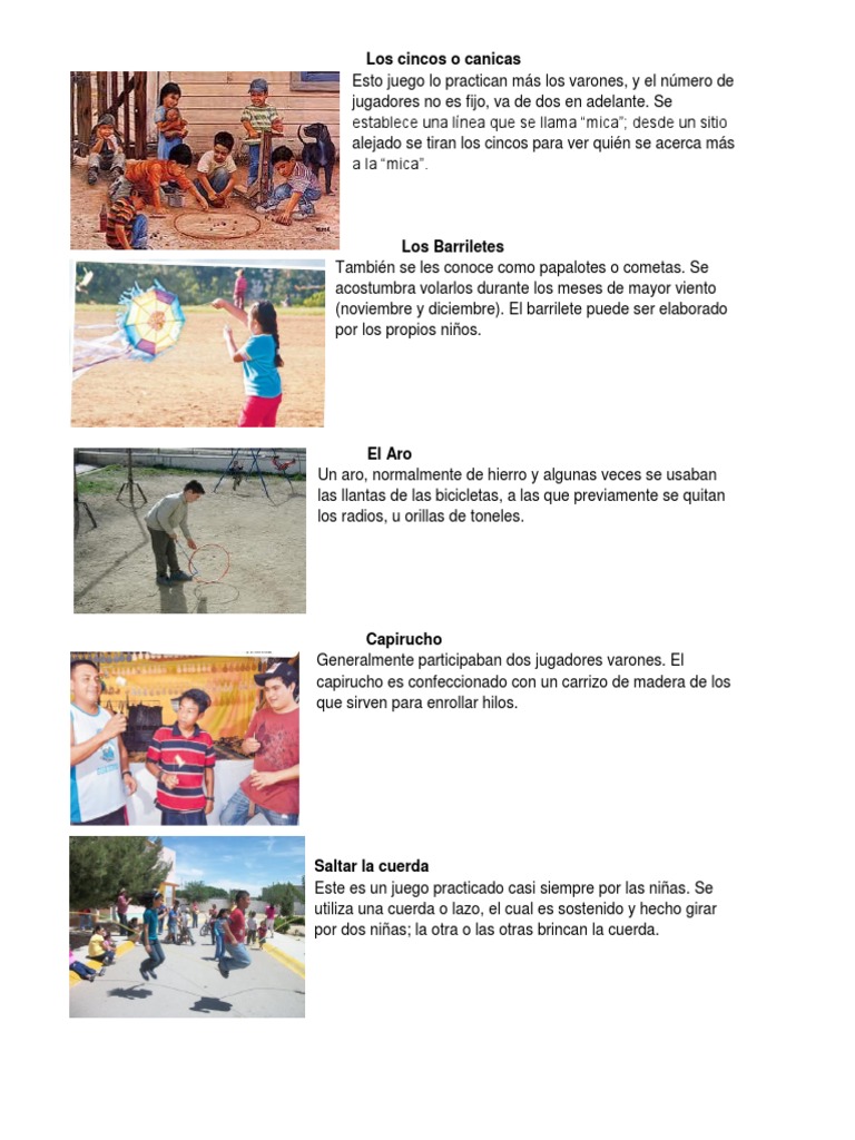 10 Juegos Tradicionales de Guatemala | PDF