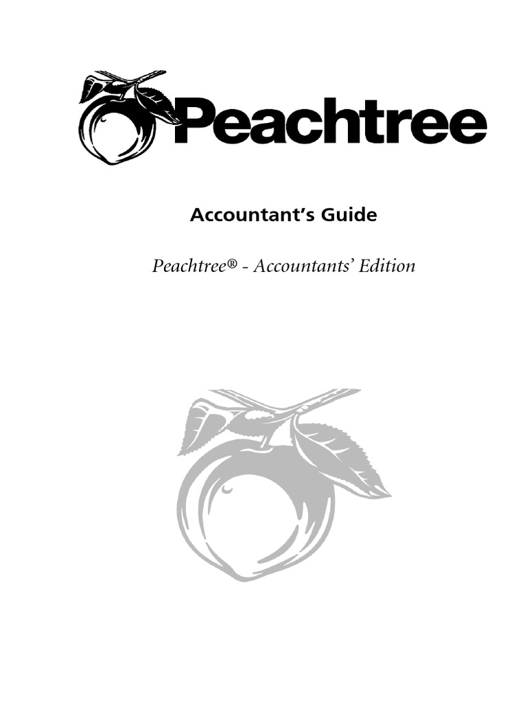 Accountant's Guide: Peachtree® - Accountants' Edition | PDF | Aol ...