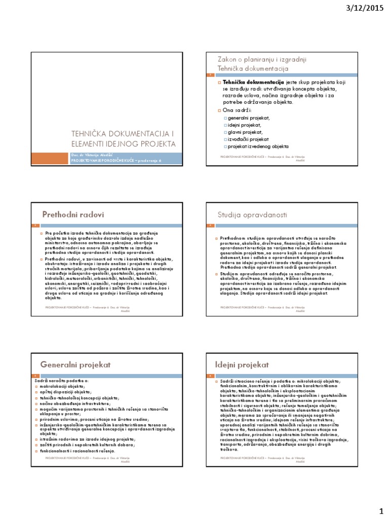 Projektovanje Porodicne Kuce 6 - H PDF | PDF