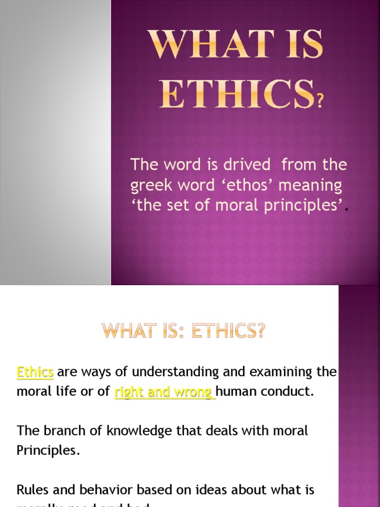 What Is Ethics | PDF | Morality | Applied Ethics