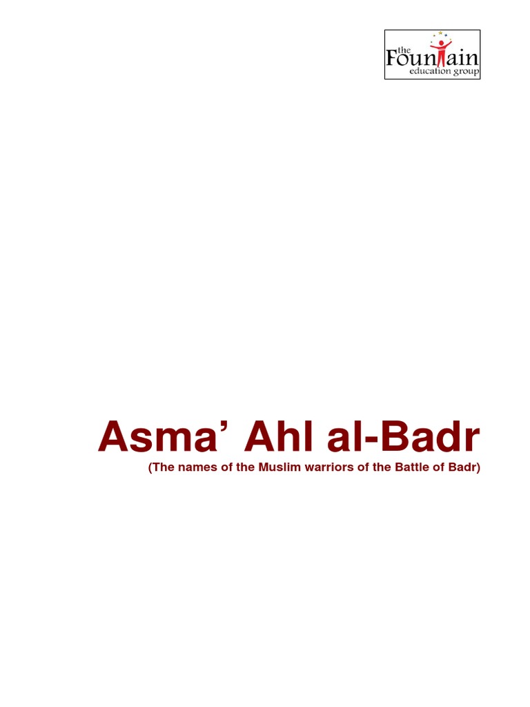 Badr 313 | PDF | Sahabah | Muhammad