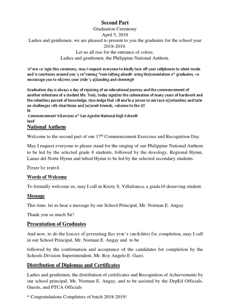 Script | PDF | Educational Stages