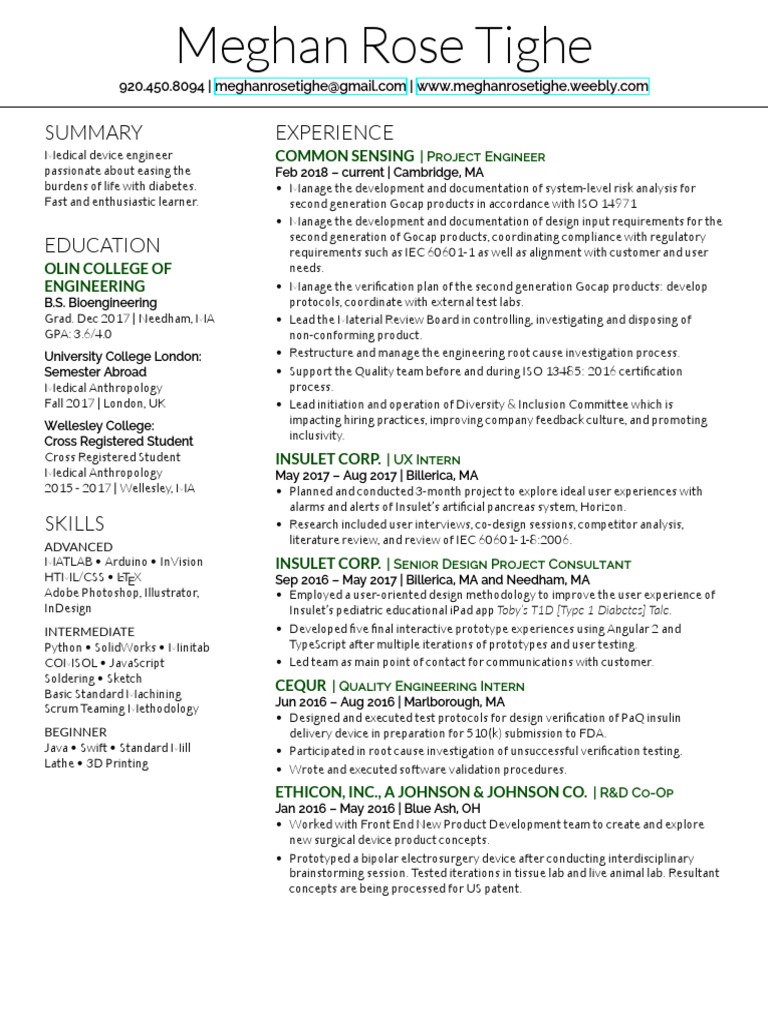 Resume 2019 | PDF