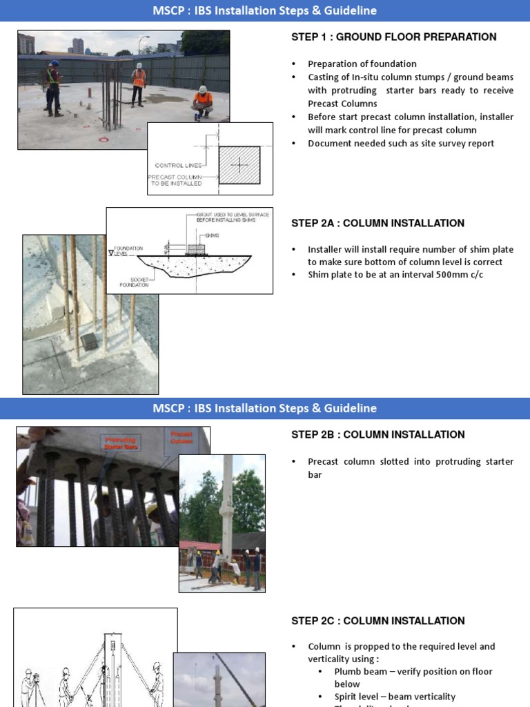MSCP MST Step by Step | PDF | Precast Concrete | Beam (Structure)