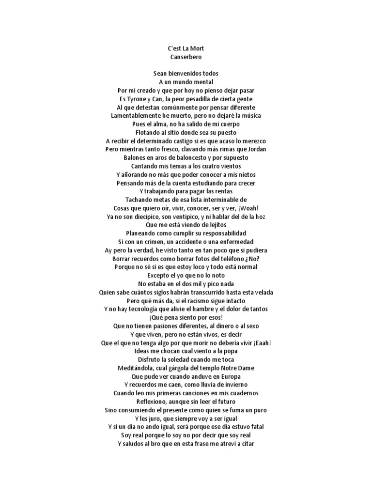 Canserbero - Letras | PDF | Infierno | Amor