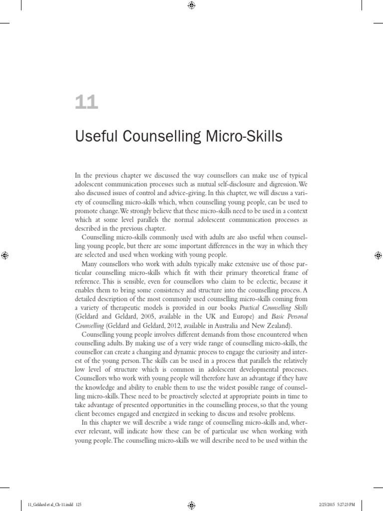 13 Useful Counselling Micro Skills | Nonverbal Communication | Mood ...