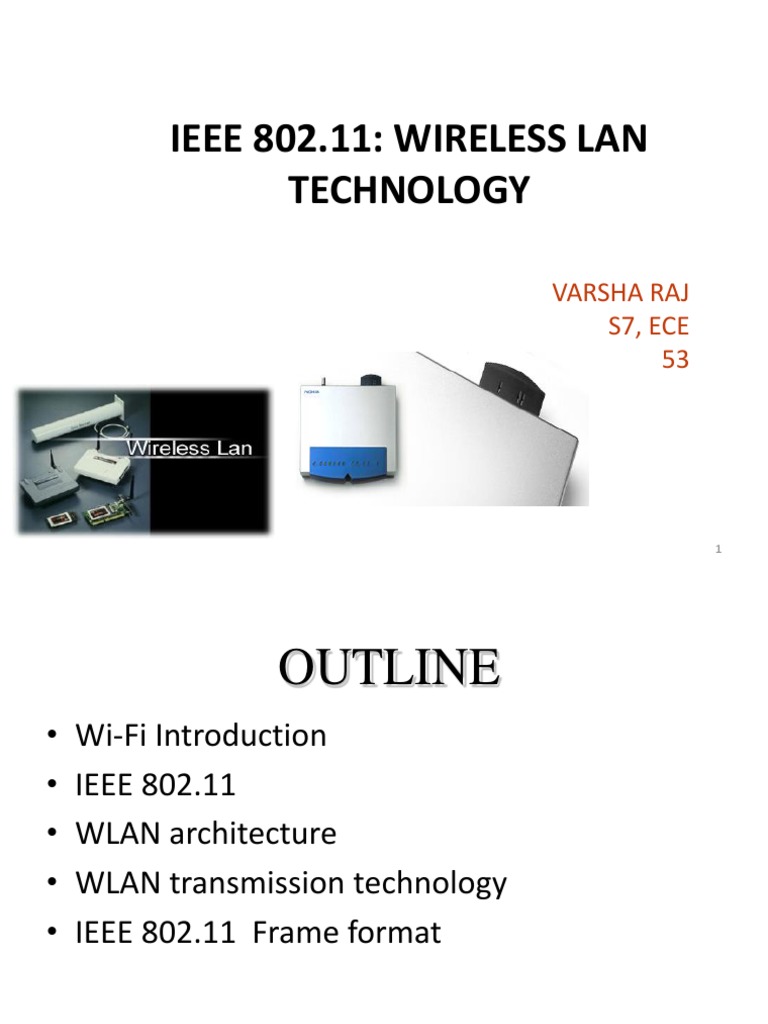 Ieee 802.11 Wireless Lan Technology | PDF | Wireless Lan | Ieee 802.11