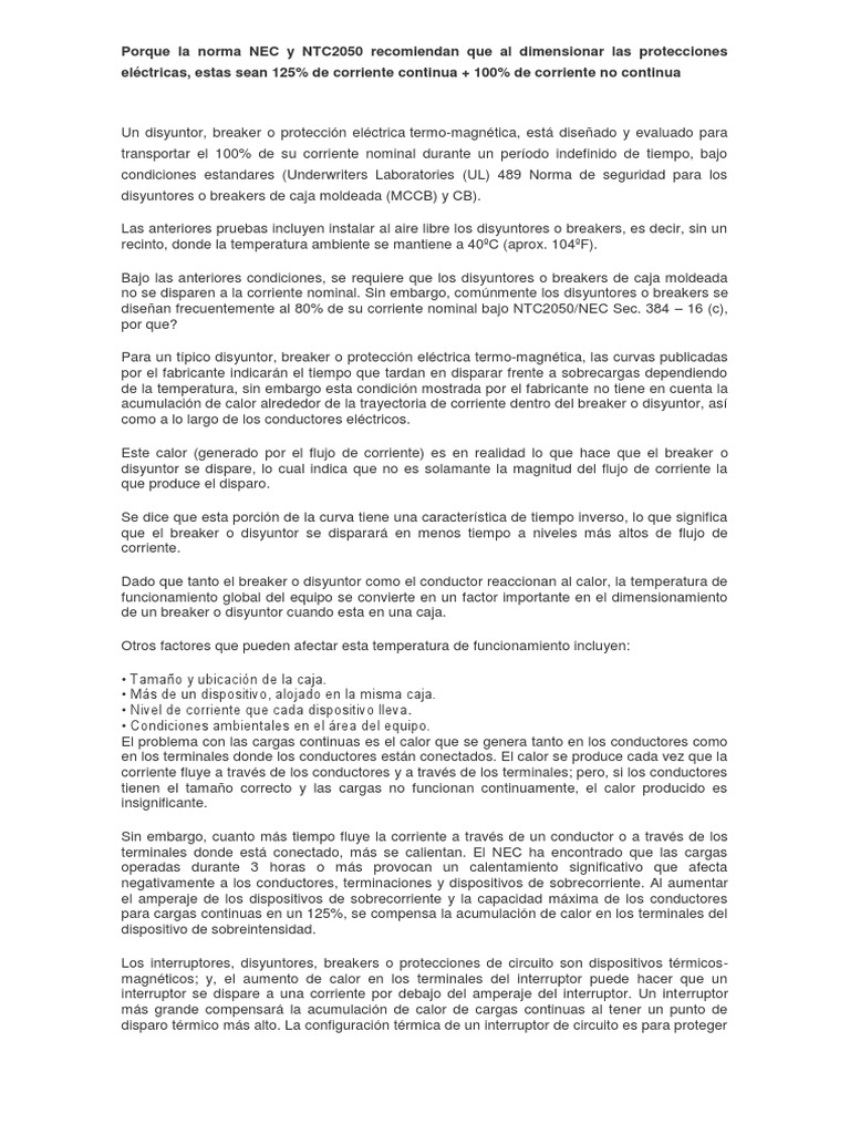 Dimensionamiento de Disyuntores según IEEE 112 | PDF | Corriente ...