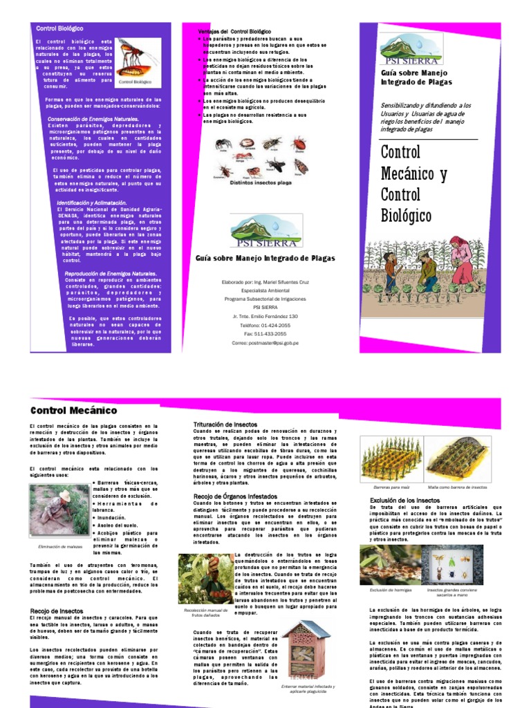 Control Mecanico | PDF | Plaga (organismo) | Insectos beneficiosos