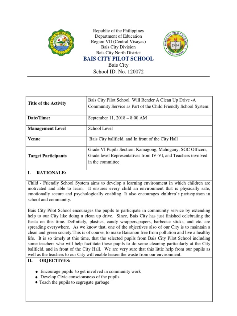 Child Friendly School Act. Design | Download Free PDF | Learning ...