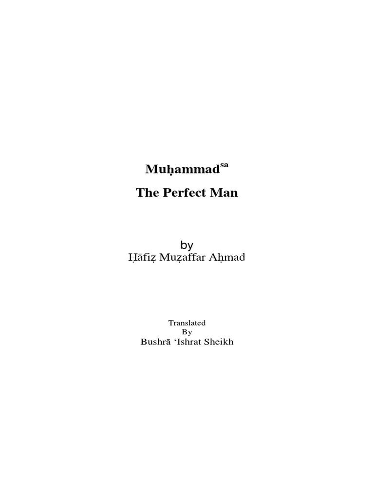 Muhammad The Perfect Man PDF | PDF | Hadith | Prophets And Messengers ...