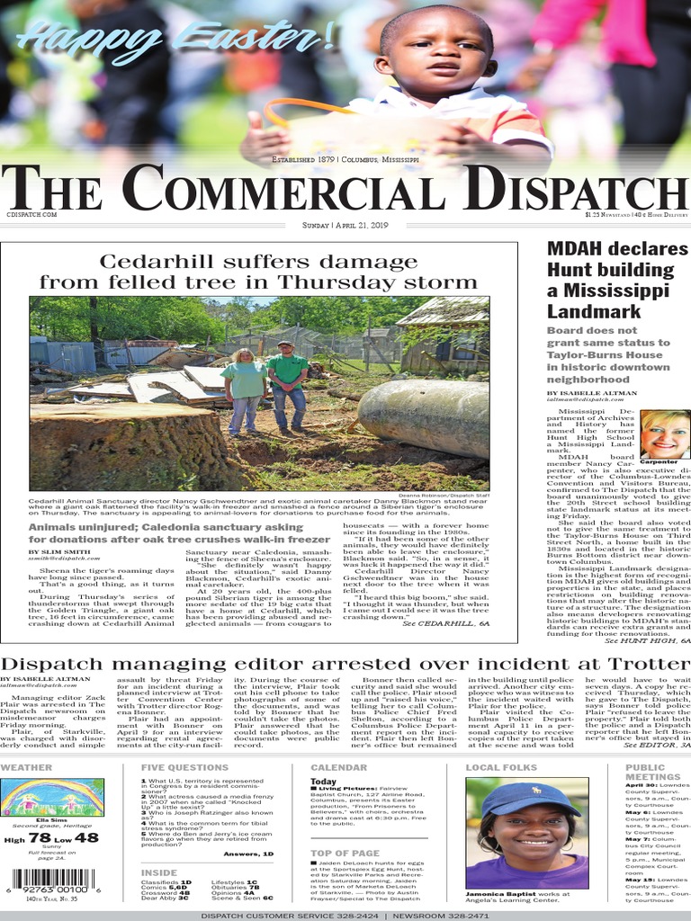 Commercial Dispatch Eedition 4-21-19 | PDF | United States Postal ...