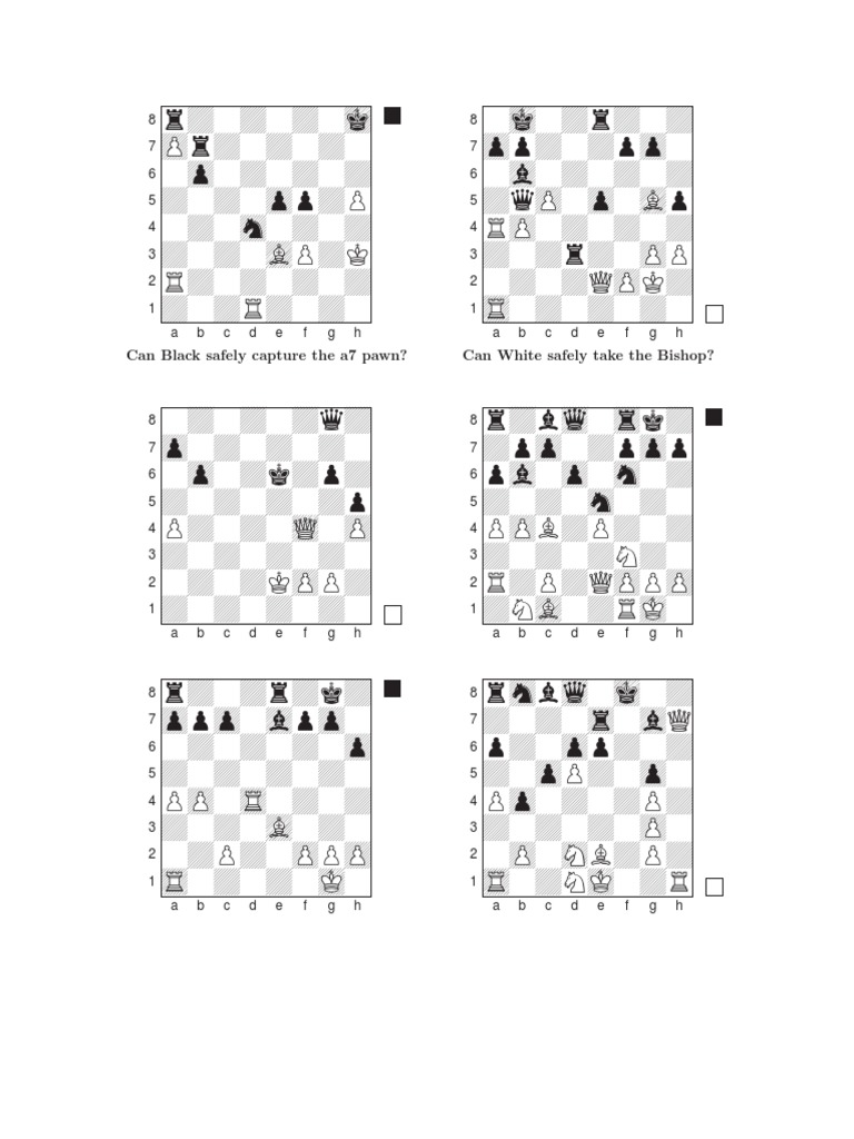 Chess Puzzles | PDF | Game Theory | Gaming