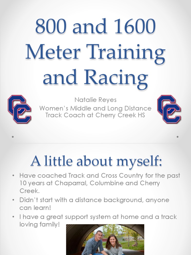 Developing Successful 800m and 1600m Runners: A Presentation on ...