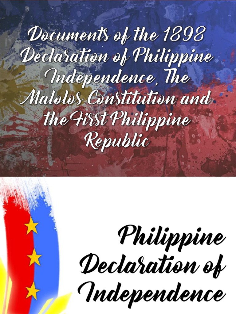 Documents of The 1898 Declaration of Philippine Independence | PDF