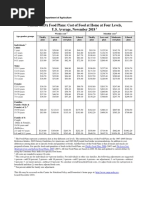USDA 2025 Monthly Food Cost Plans | PDF | Nutrition | Diet & Nutrition