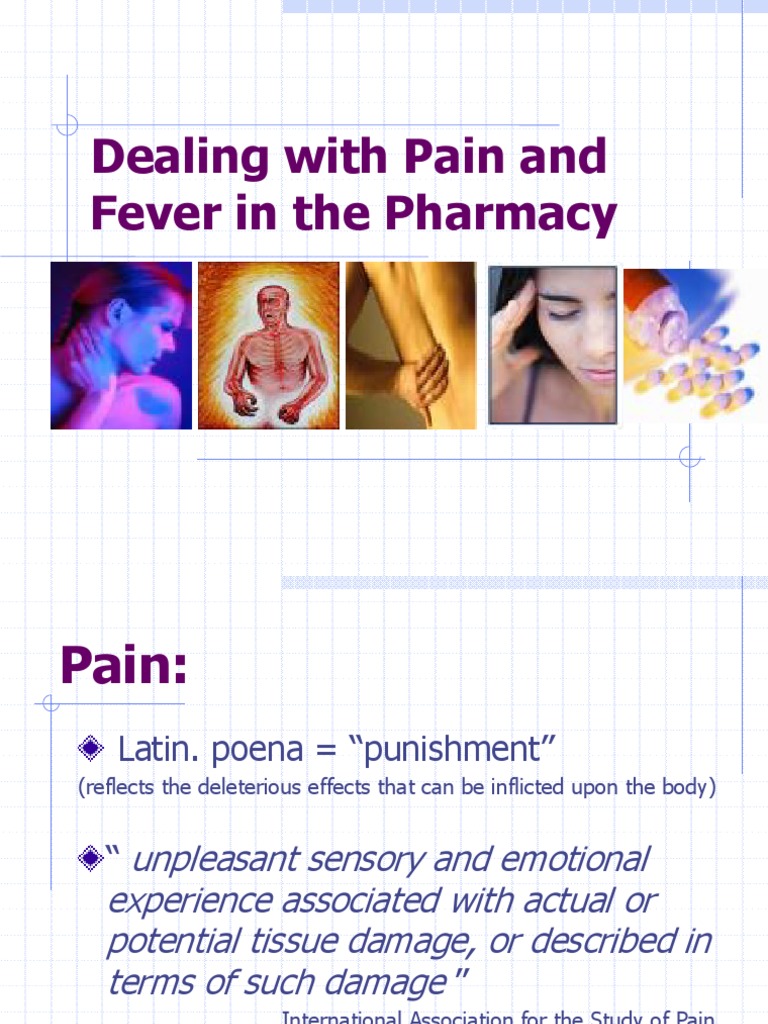 Pain and Fever Management in Pharmacy | PDF | Headache | Pain