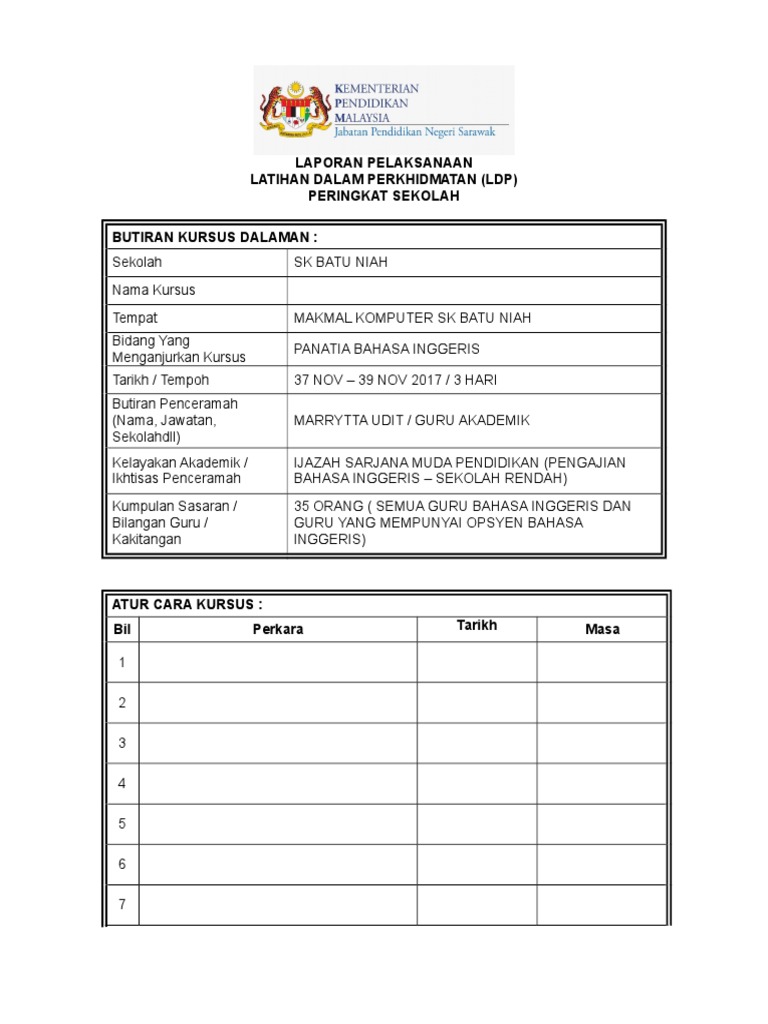 Contoh Ldp Sekolah Pdf