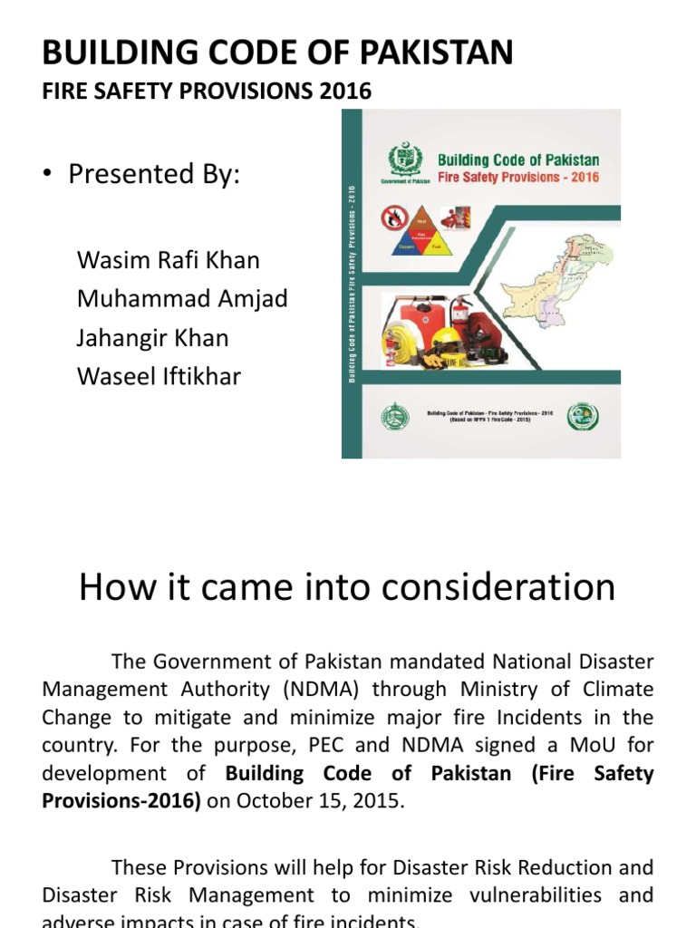 Building Code of Pakistan: - Presented by | Download Free PDF | Fire ...