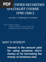 Handout Mathematics of Investment PDF | PDF | Discounting | Compound ...