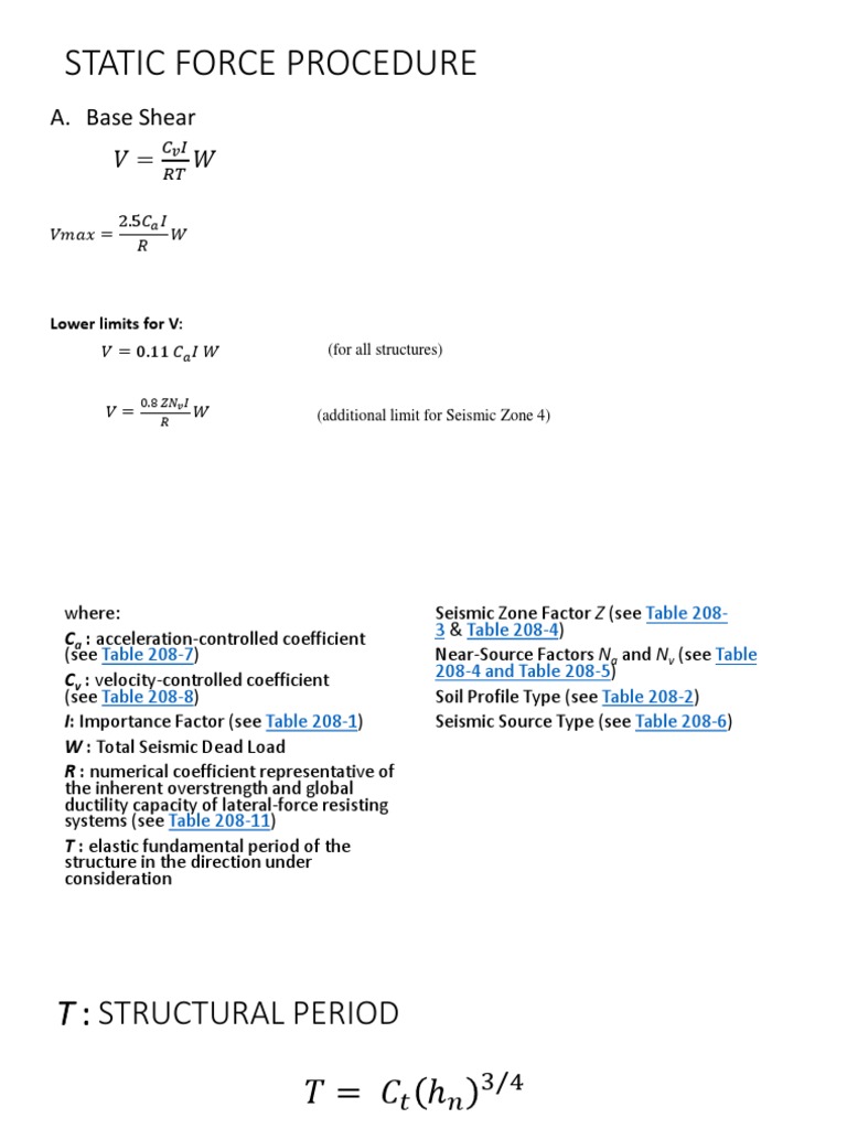 Static Force Procedure Assign 3 | PDF | Wall | Architectural Elements