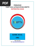 Soal SBMPTN 2014 TKPA Matematika Dasar Dan Pembahasan Kode 652 | PDF