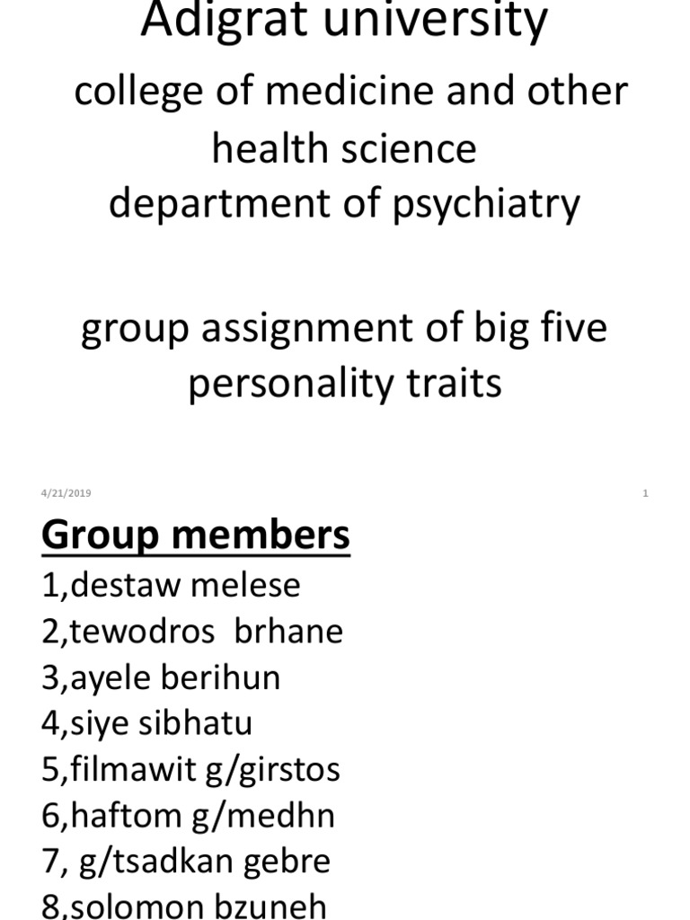 Big Five Personality Traits Overview | PDF | Extraversion And ...