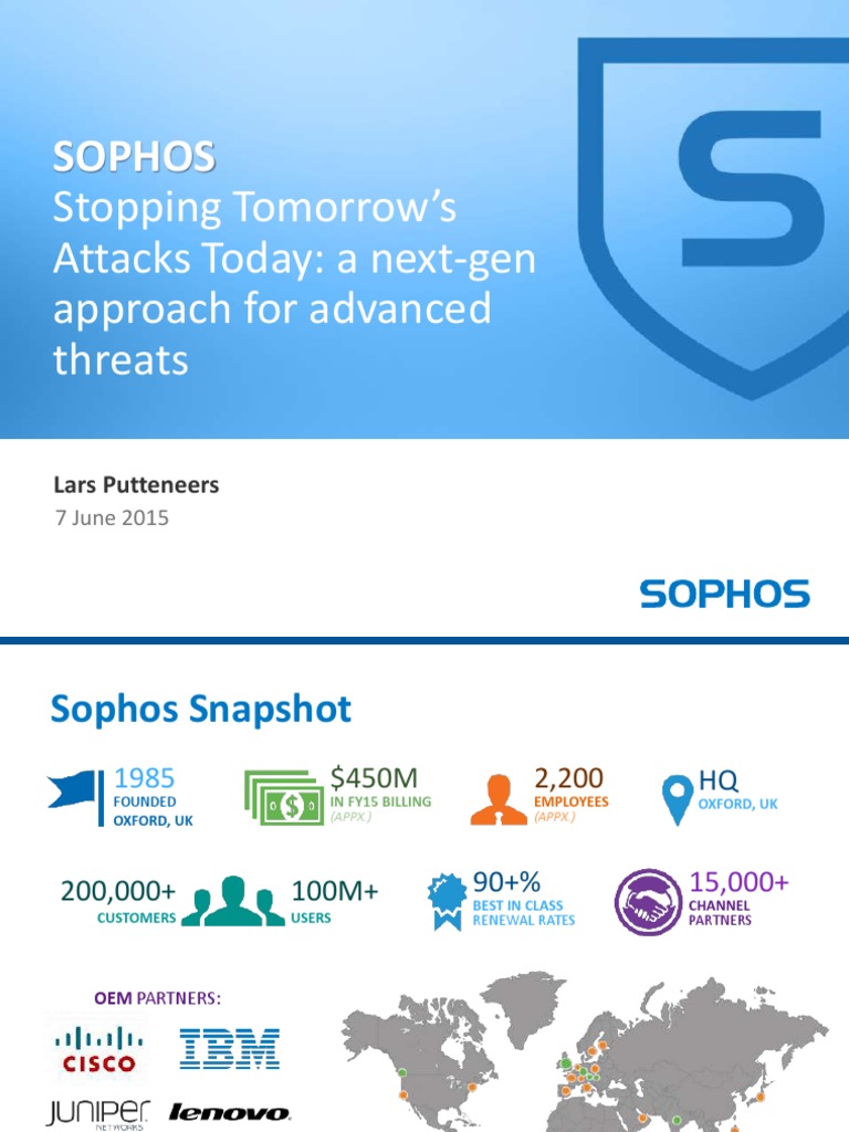 Sophos: Stopping Tomorrow's Attacks Today: A Next-Gen Approach For ...