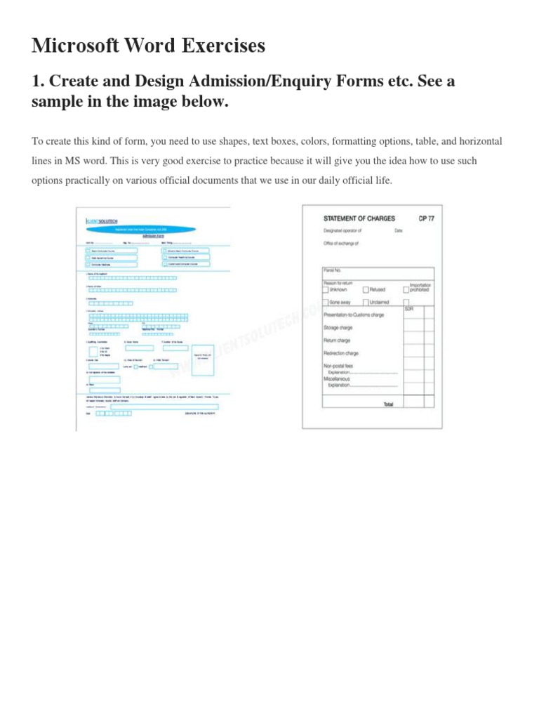 MS Word Activity 1 | PDF | Hyperlink | Microsoft Word