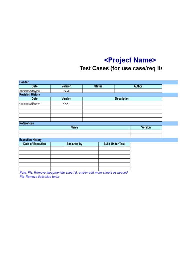 Test Case Template | PDF | Software | Computer Programming