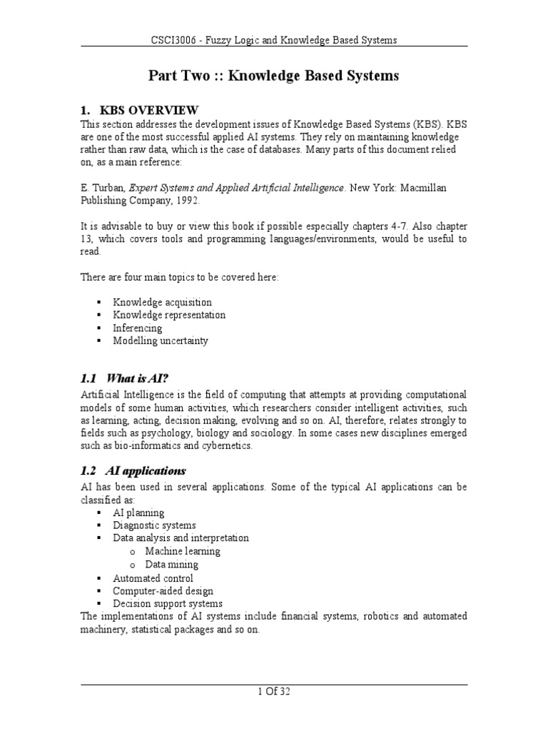 Knowledge Representation And Inference Pdf Artificial Intelligence