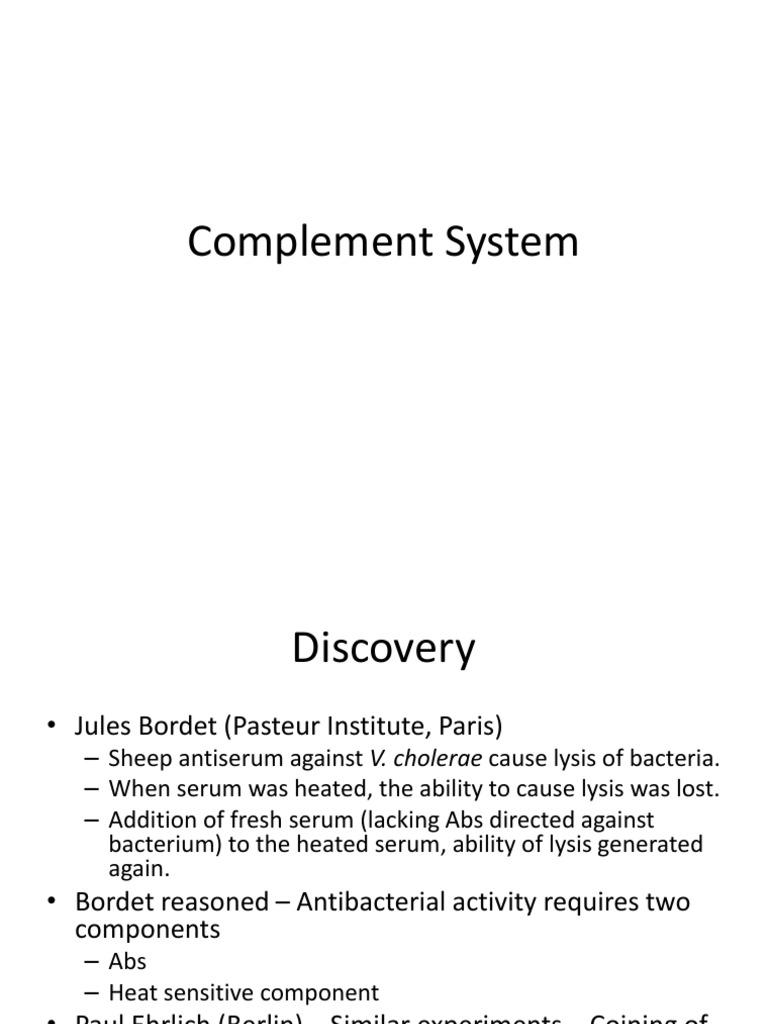 Complement System - PPTX 1 1 | PDF | Complement System | Immunology