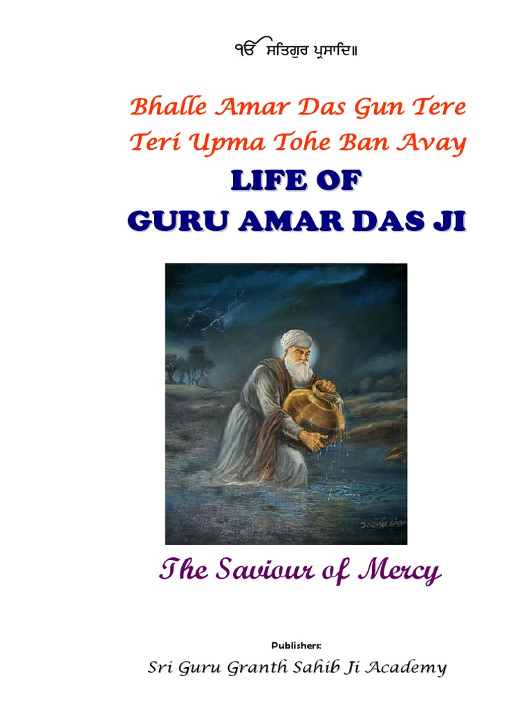 Life of Guru Amar Das Ji PDF | PDF | Guru Granth Sahib | Asian Ethnic ...