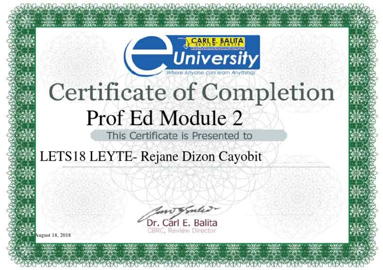 Prof Ed Module 2: LETS18 LEYTE-Rejane Dizon Cayobit | PDF | Technology & Engineering