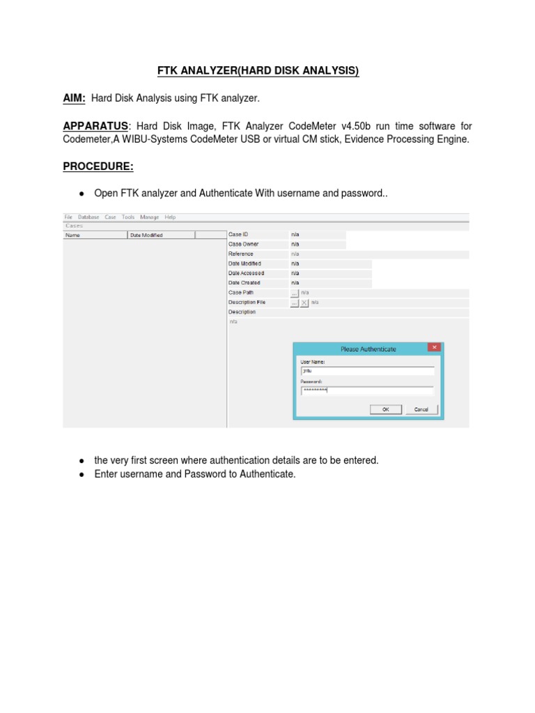 FTK Analyzer (Hard Disk Analysis) | PDF | Database Index ...