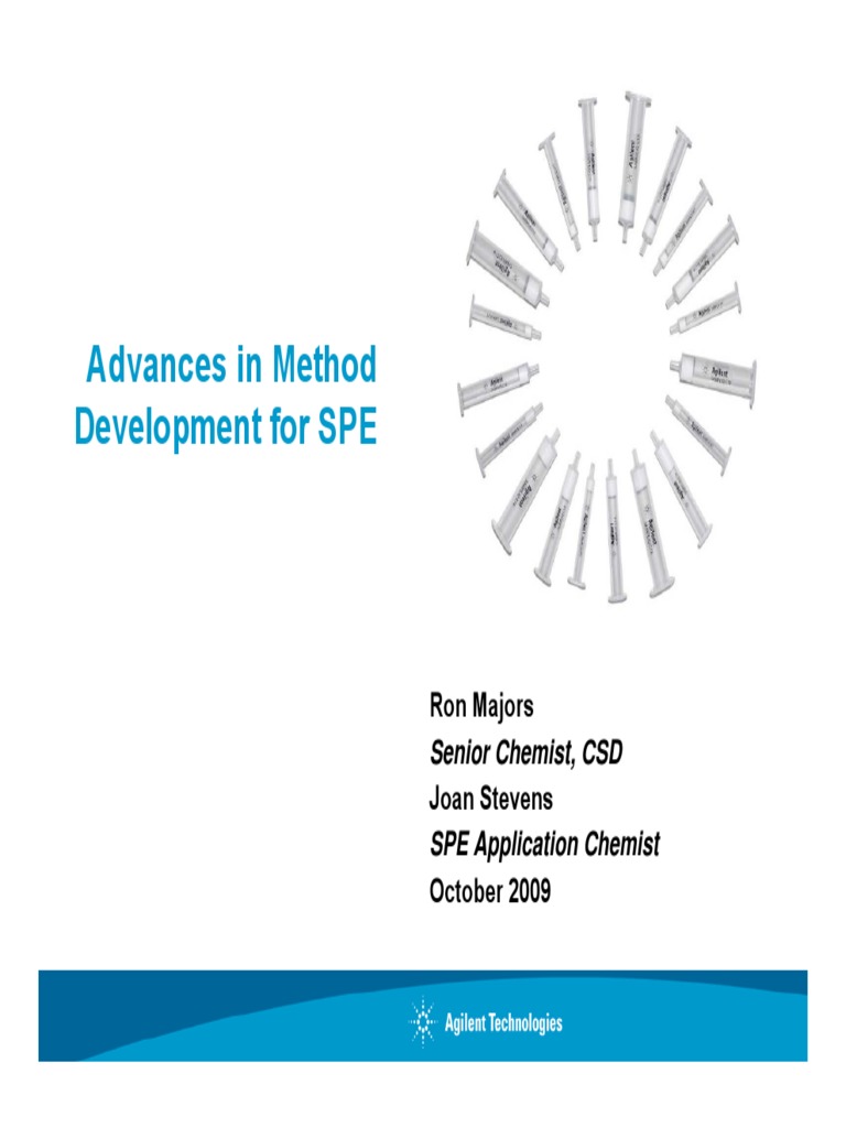 Spe Development | PDF | Elution | High Performance Liquid Chromatography