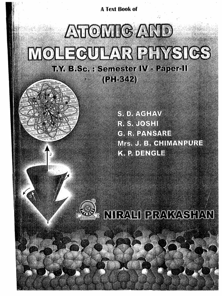 Atomic and Molecular Physics Nirali Prakashan BSC Book PDF | PDF