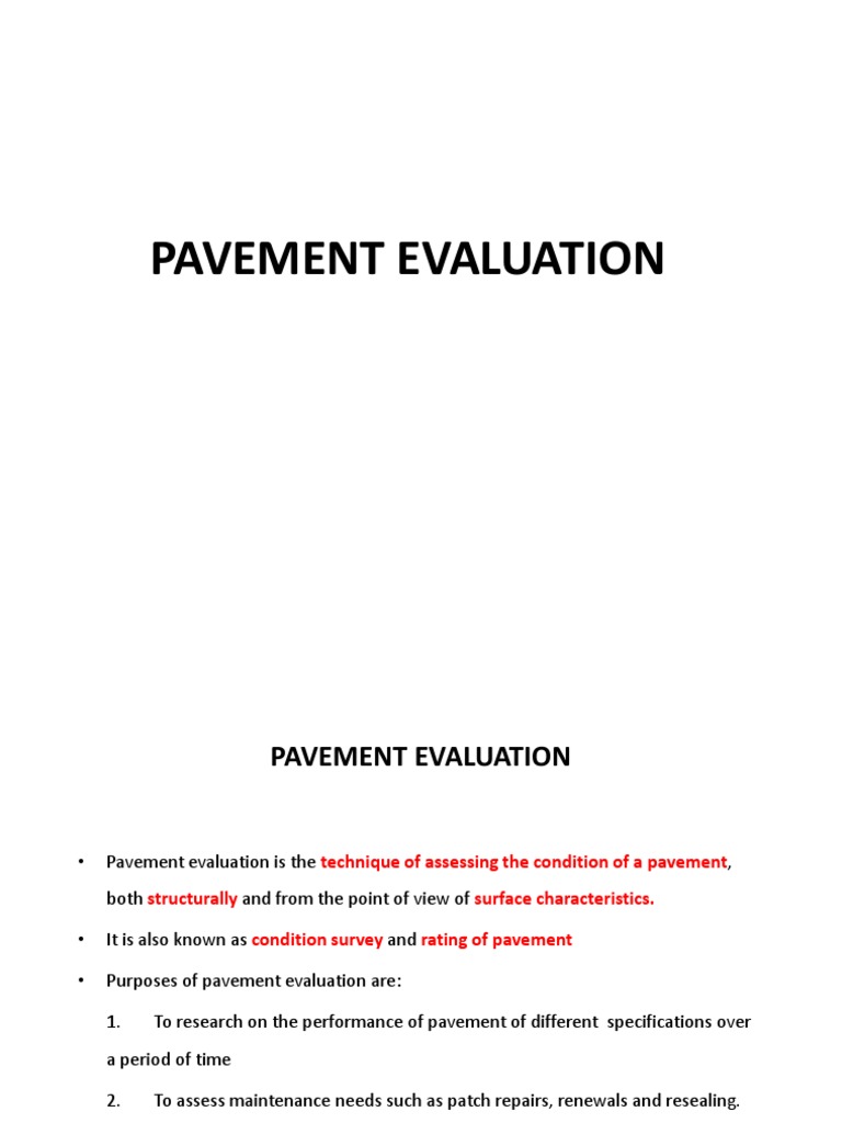 Airfield Pavement Evaluation | PDF | Road Surface | Applied And ...